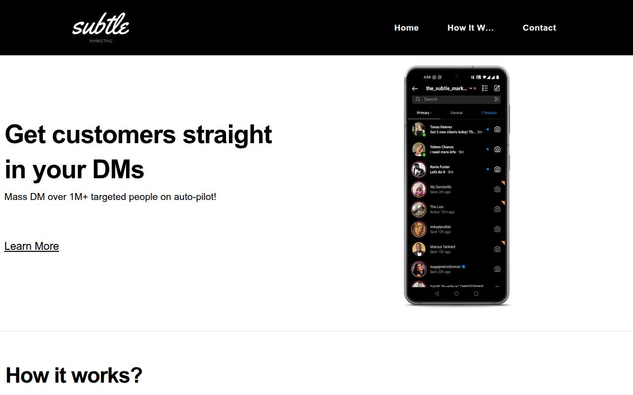 The Subtle Marketing